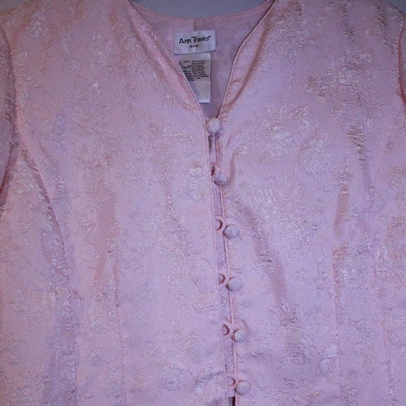 Ann Travis | Jackets & Coats | Vintage Ann Travis Pink Blazer Size 4p ...
